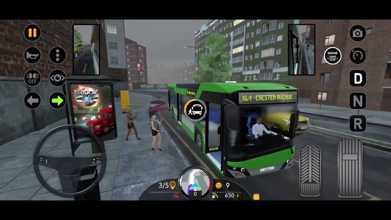 Bus sim 23 Boston route 4 - YouTube