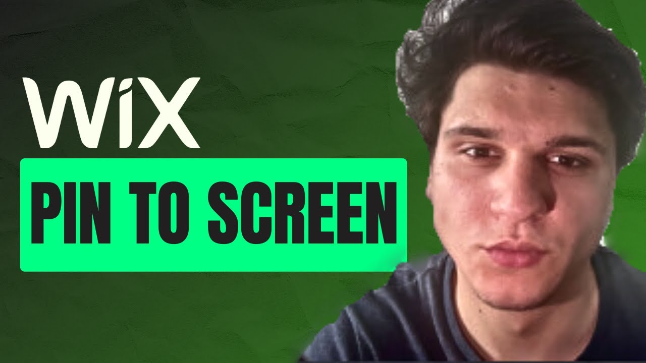 How Can I Pin To Screen On Mobile On Wix - YouTube