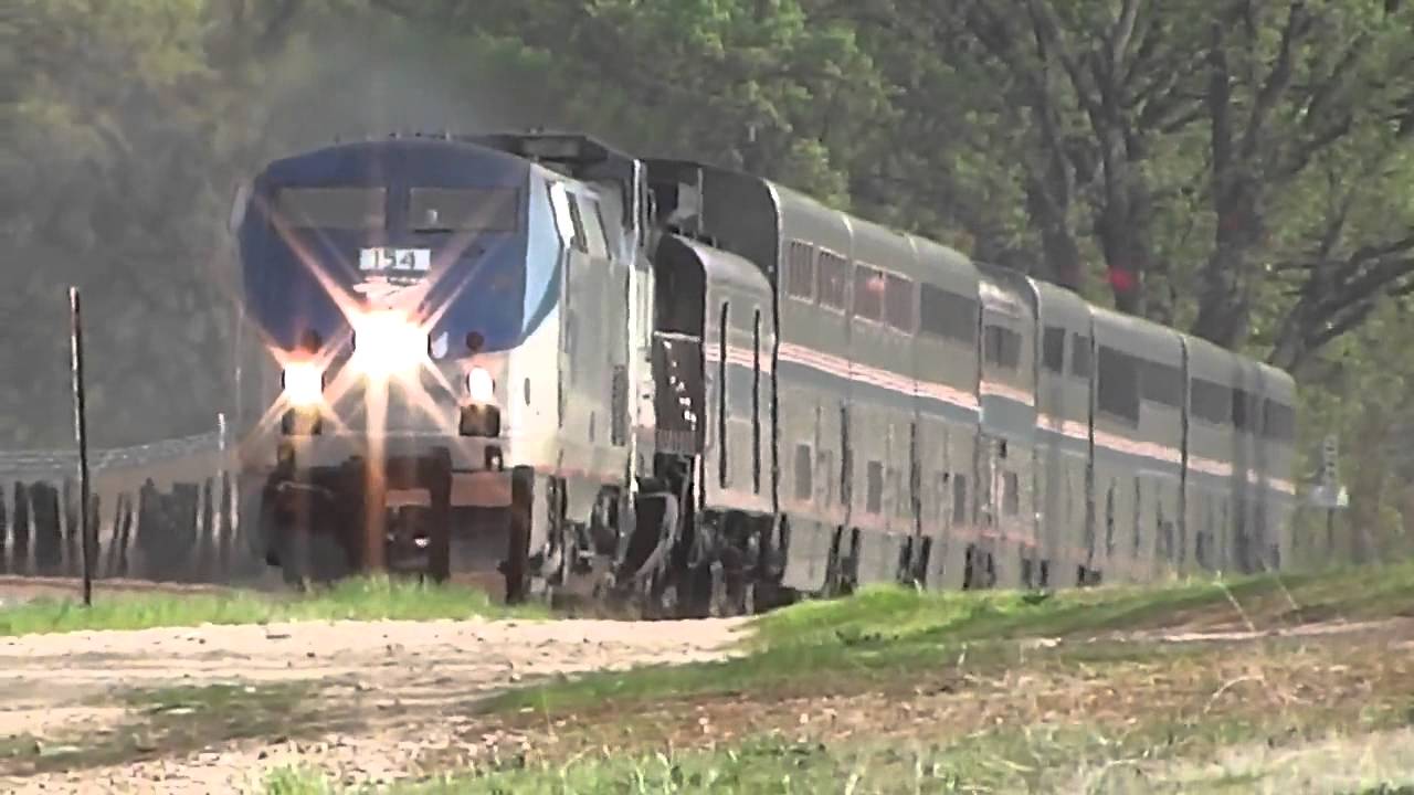 Amtrak #11 and #14 of Thu 20 Mar 2014 [HD] - YouTube