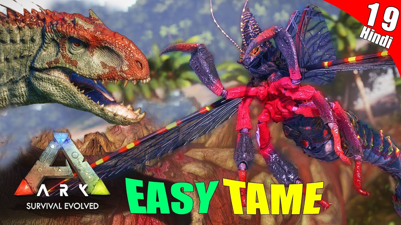ARK Ultimate Edition- Rhyniognatha Taming (Tips & Tricks!) - YouTube
