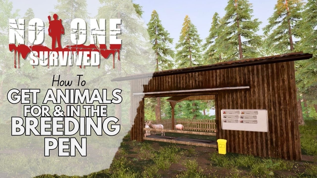 How to buy & put animals in the Breeding Pen in No One Survived - YouTube