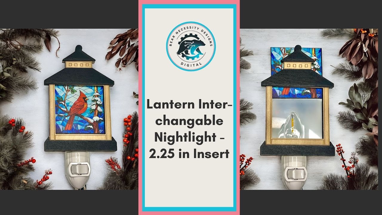 Lantern Interchangeable Nightlight Assembly | 2.25” Insert SVG File for ...