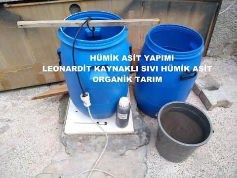 Hümik Asit Yapımı (Sıvı Hümik Asit, Leonardit Kaynaklı Humik Asit)