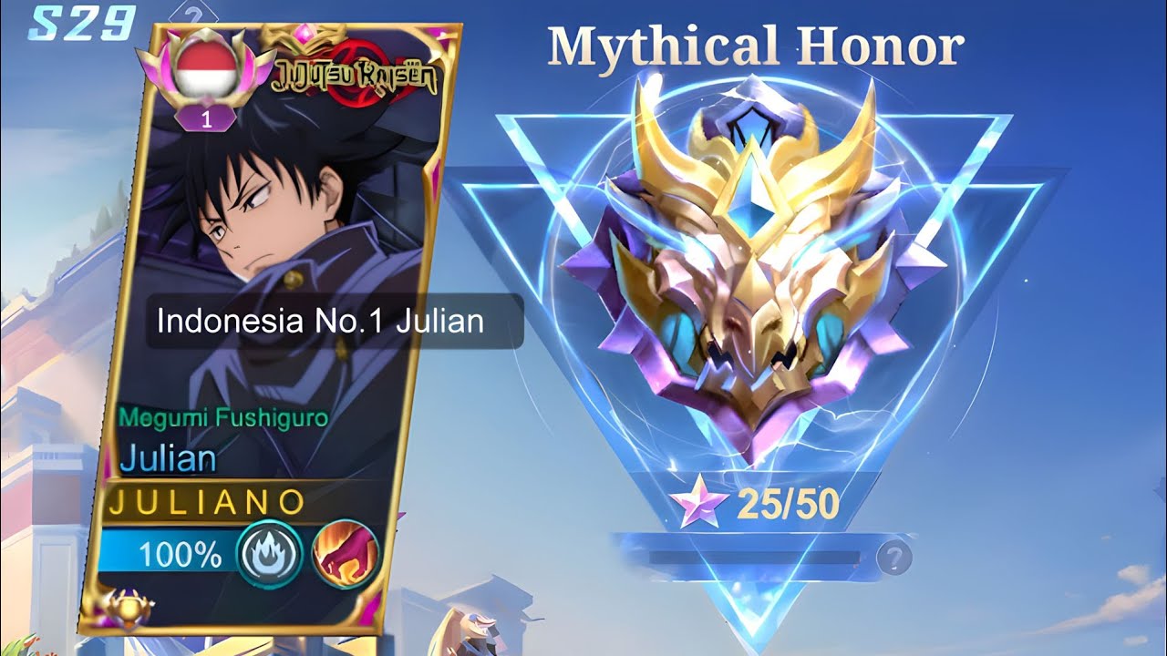 FINALLY!! MYTHICAL HONOR GLOBAL JULIAN - Mobile Legends Bang Bang - YouTube