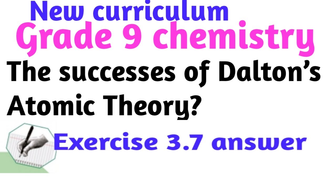 Grade 9 chemistry unit three atomic structure exercise 3.7 answer - YouTube