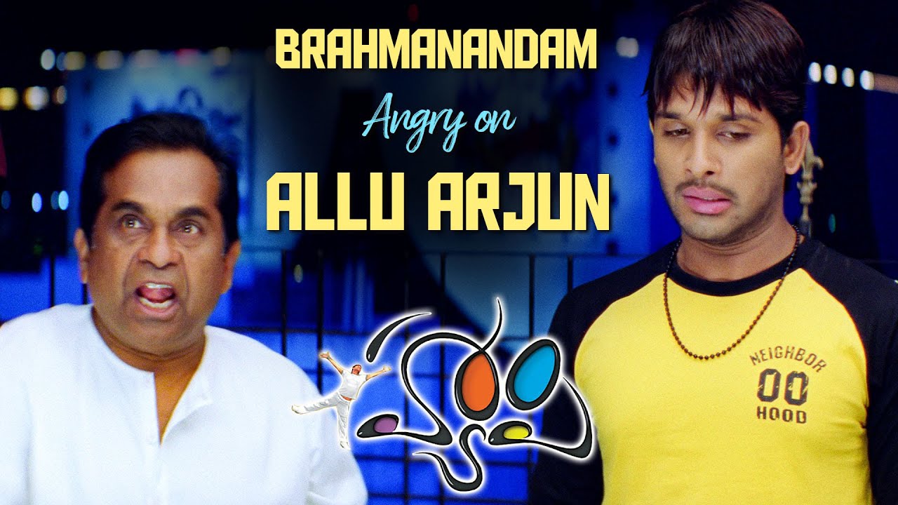 Happy Telugu Movie Scenes | Brahmanandam Angry on Allu Arjun | Genelia ...