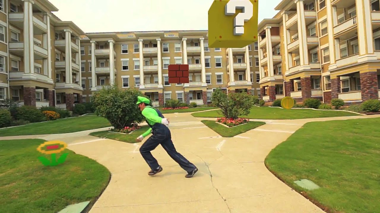 Super Mario Brothers Parkour In Real Life - YouTube
