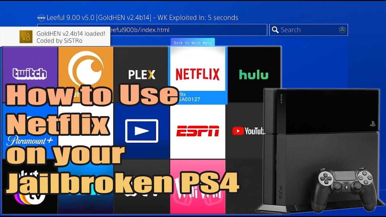 How to use netflix on your jailbroken PS4 - YouTube