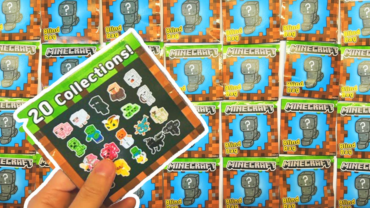 [Paper Diy] 20 MINECRAFT Blind Bag unboxing - YouTube