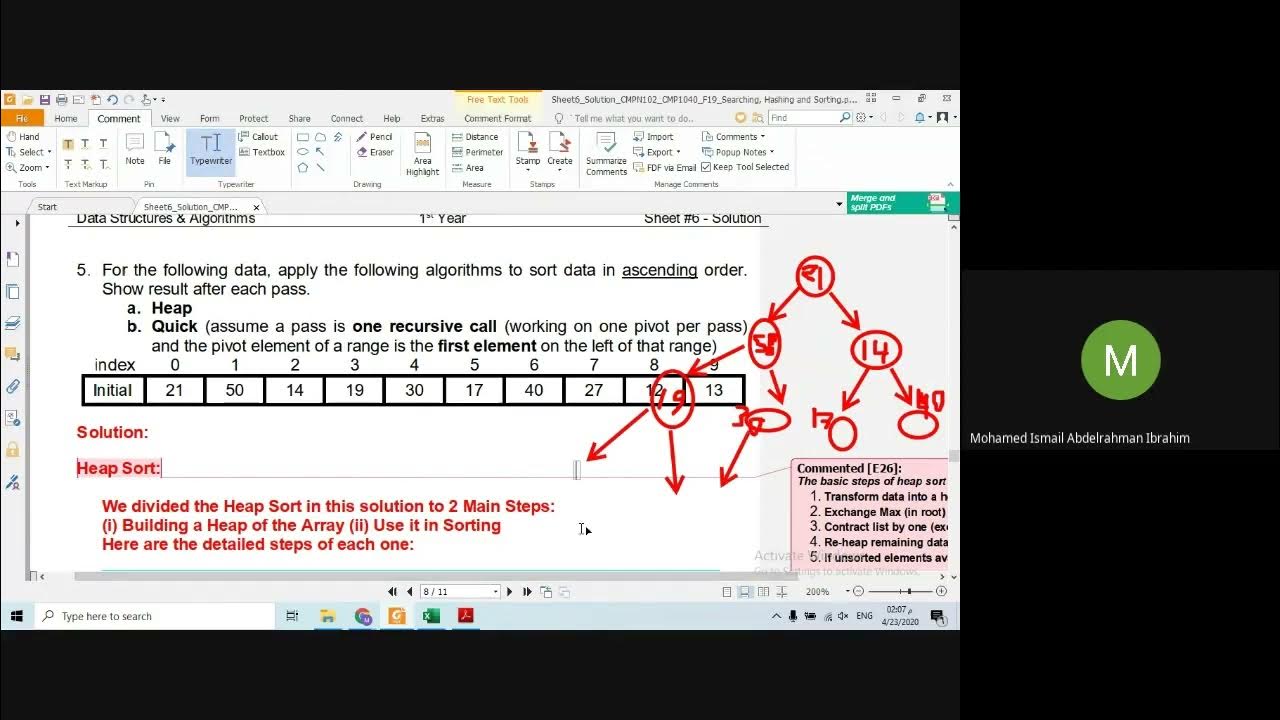 Sorting Heap Sort - YouTube