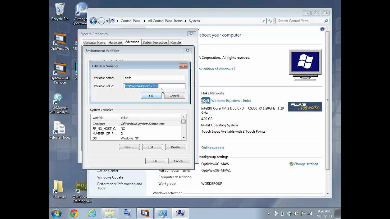 Windows 7 Environment Variable - YouTube