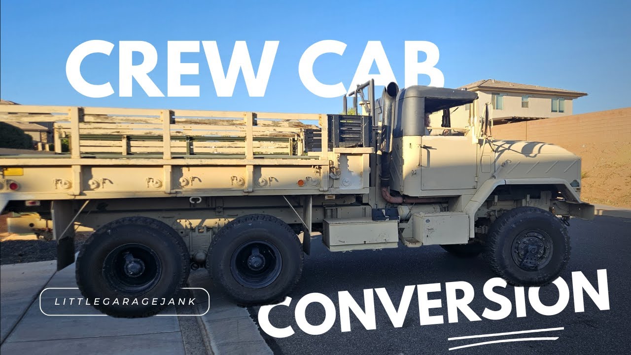5 Ton M923 Crew Cab Conversion Part 2 - YouTube