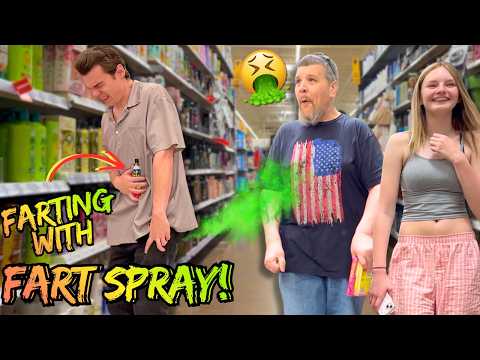 Farting With Fart Spray! Funny Fart Prank!