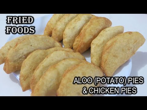 FRIED Potato (Aloo) Pies and Chicken Pies | Iftar Snacks | Trinidad ...