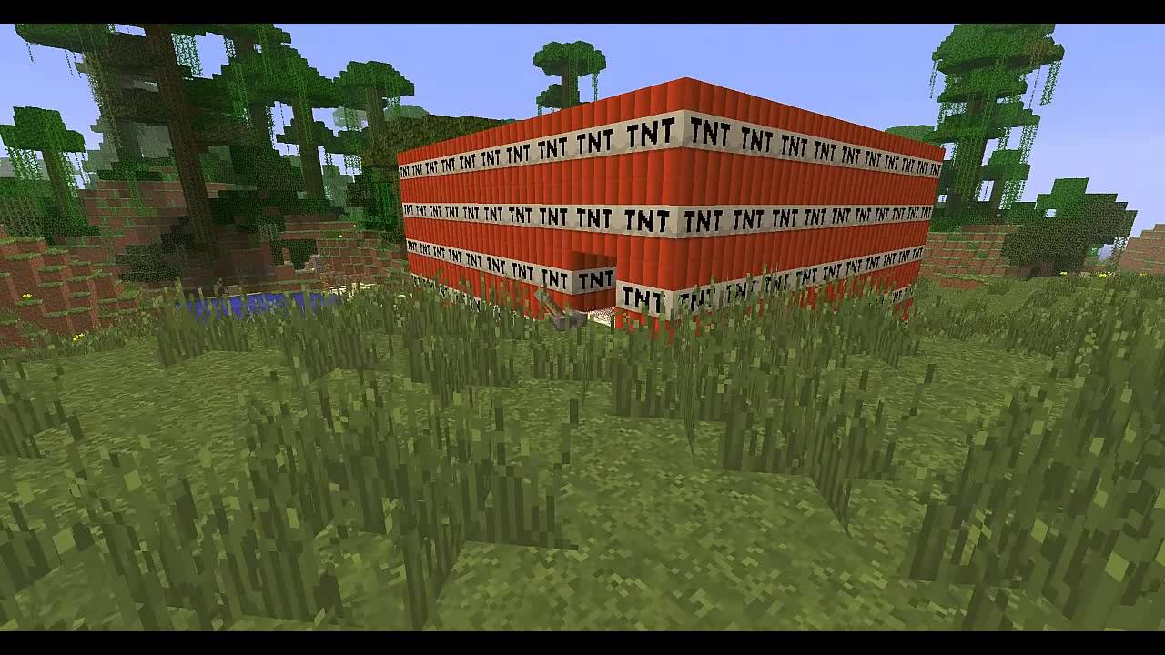 Minecraft TNT: 500 TNT Explosion - YouTube