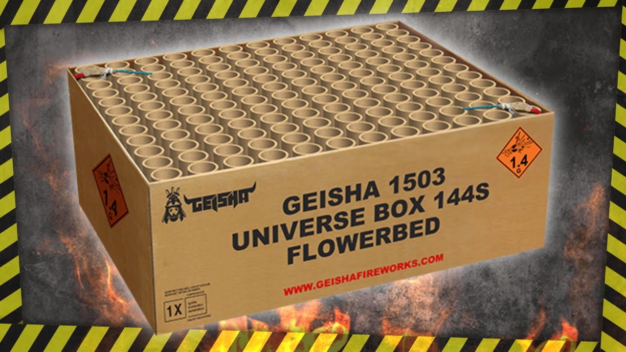 Universe Box 144 shots - Geisha Vuurwerk - Vuurwerkmania - 1503 - YouTube