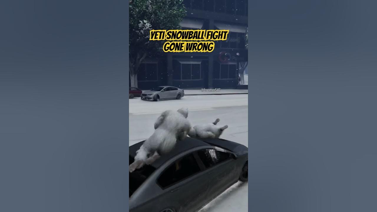 Yeti snowball fight gone wrong!?! #viral #shorts #gaming #gamer # ...