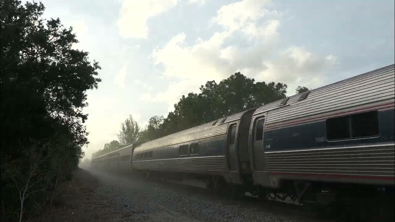 Amtrak Silver Meteor Doing 79 MPH Southbound Towards West Palm Beach - YouTube
