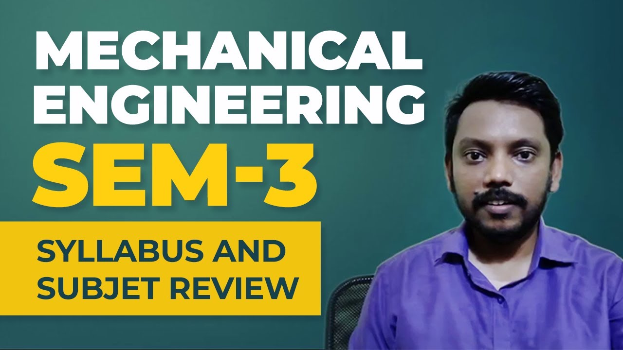 Degree semester 3 syllabus Mechanical engineering MU - YouTube
