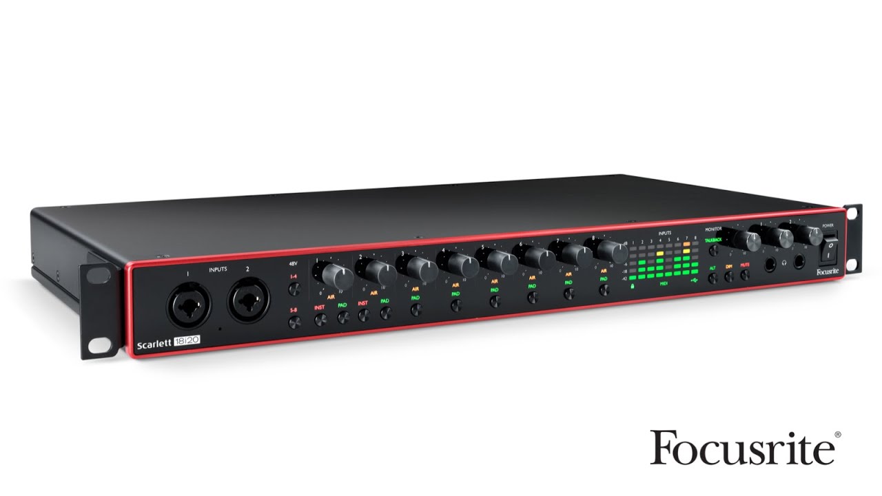 Focusrite Scarlett 18i20 - 3ra Gen - YouTube