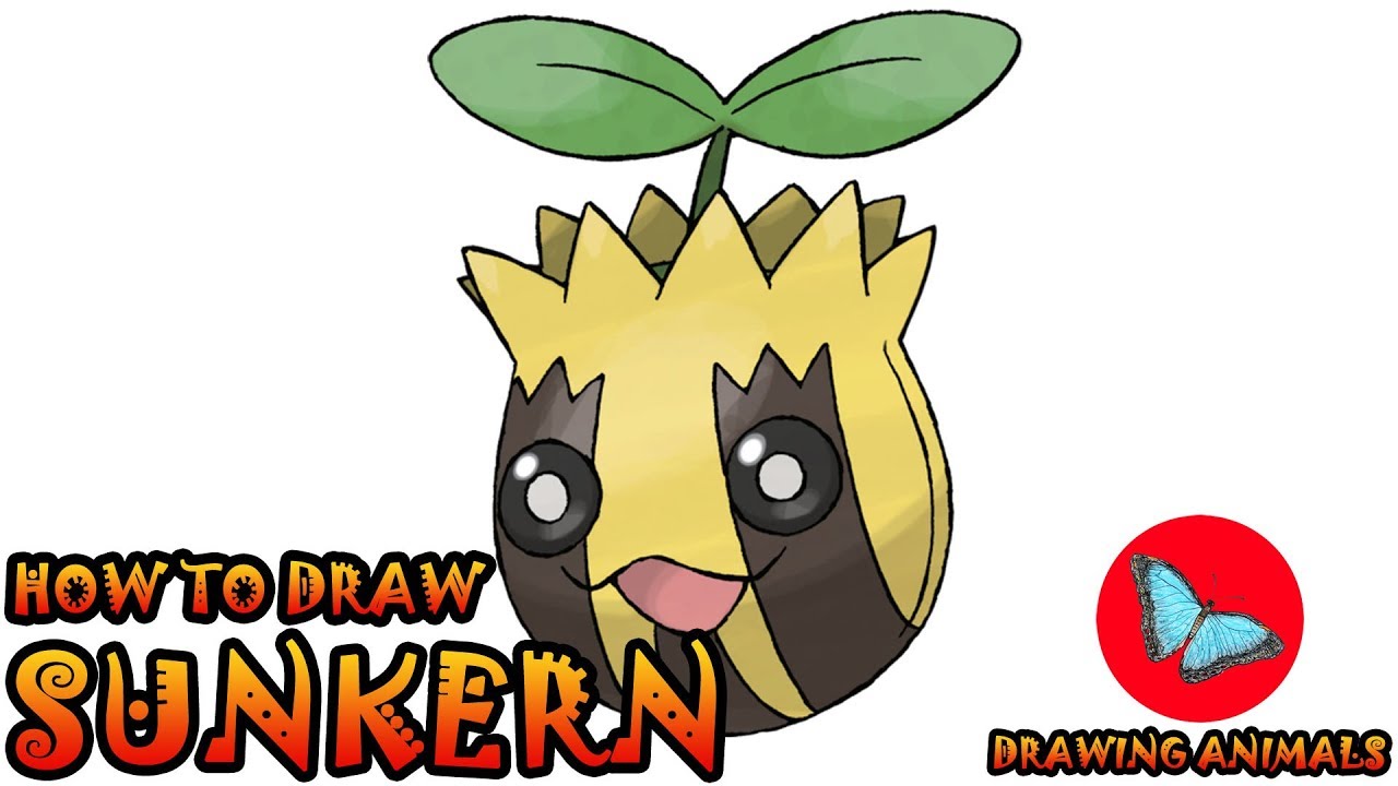 How To Draw Sunkern Pokemon | Drawing Animals - YouTube