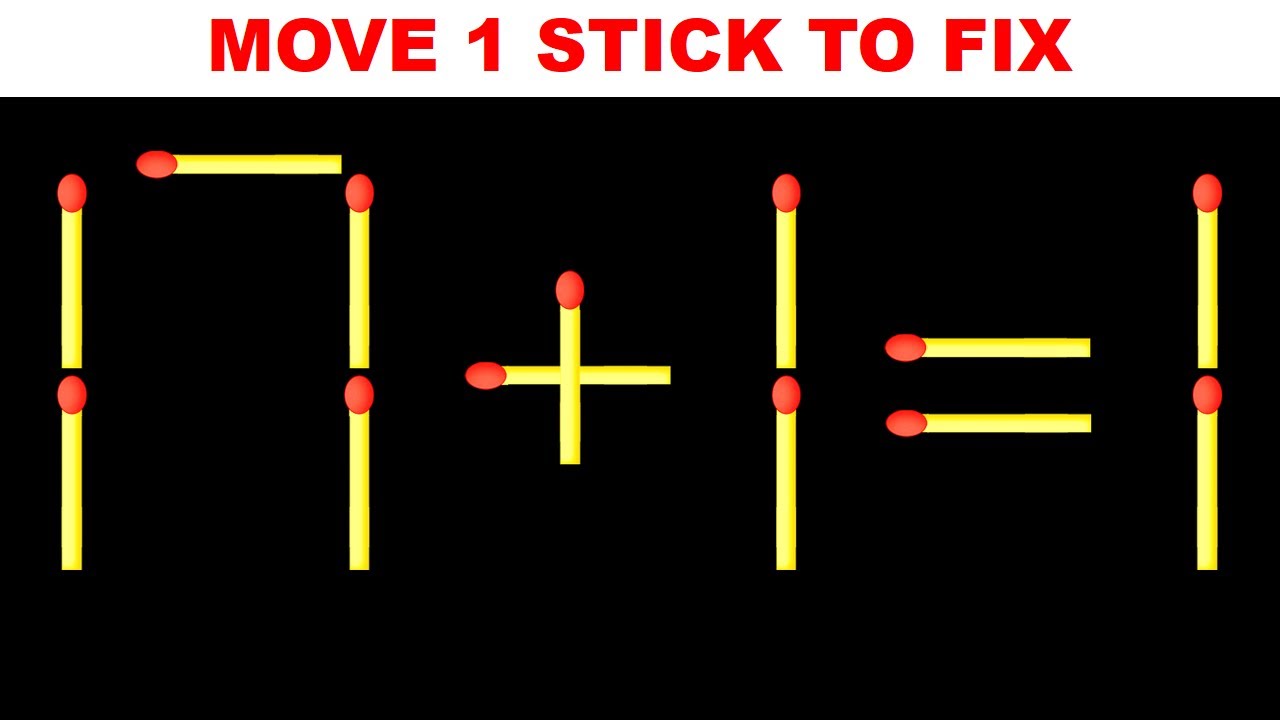 5 FUN MATCHSTICK MATH IQ TEST - YouTube