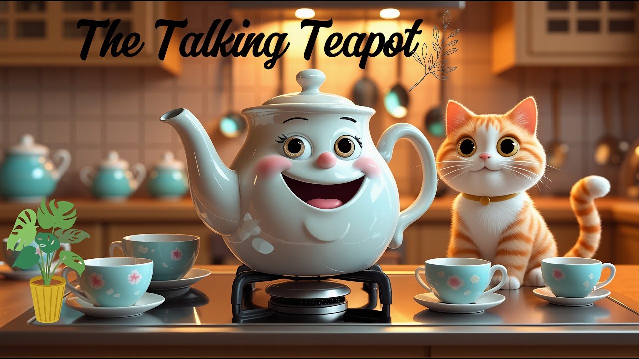 🍵 The Talking Teapot | Fun Nursery Rhyme & Song for Kids 🐱☀️ | Biscuit ...