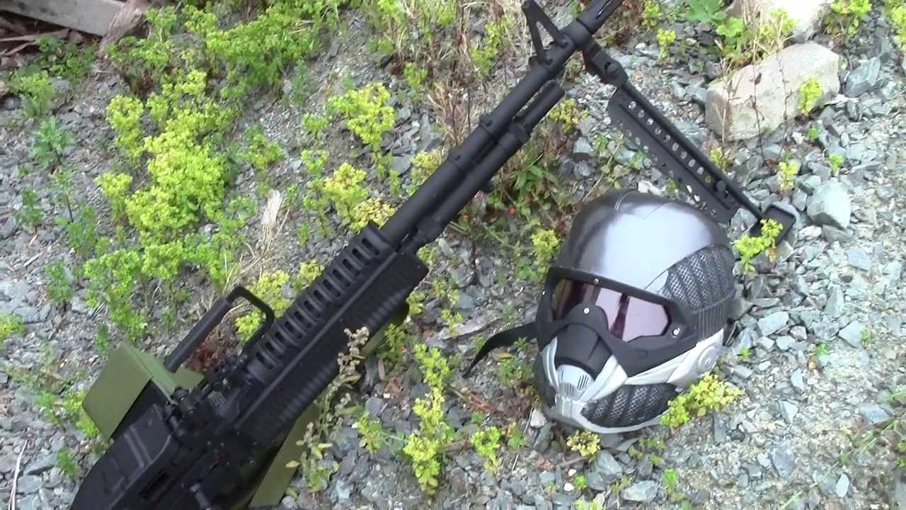Custom version of the Rlux Crysis Airsoft Mask by domainofairsoft - YouTube
