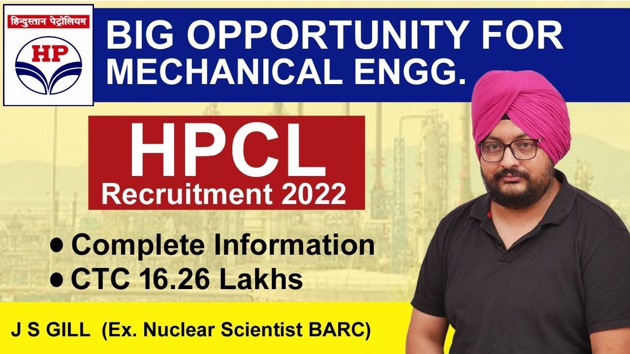 || BIG OPPORTUNITY || HPCL RECRUITMENT 2022|| FOR MECHANICAL ENGINEERS ...