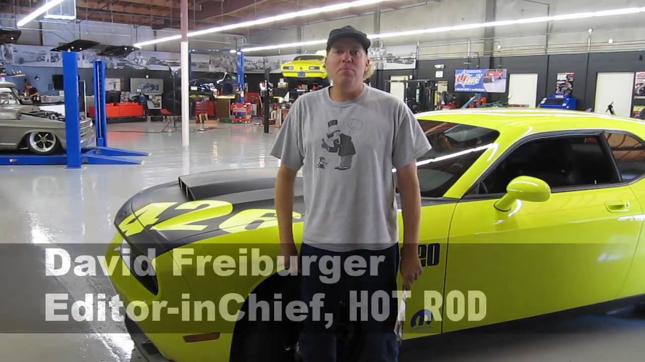 HOT ROD's David Freiburger with the 1320 426 Dodge Challenge - YouTube