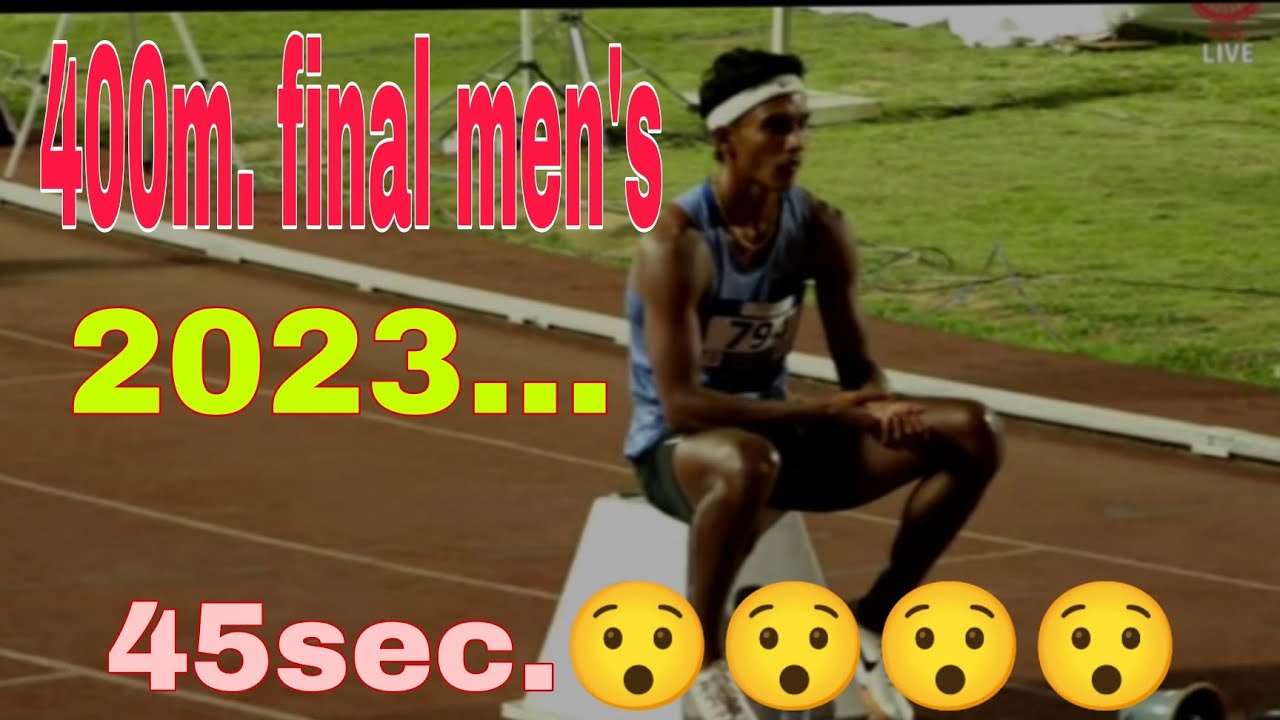 Men's 400m. national games 45sec..😯😯😯😯..Mohmad anas yahiya vs Rajesh ...