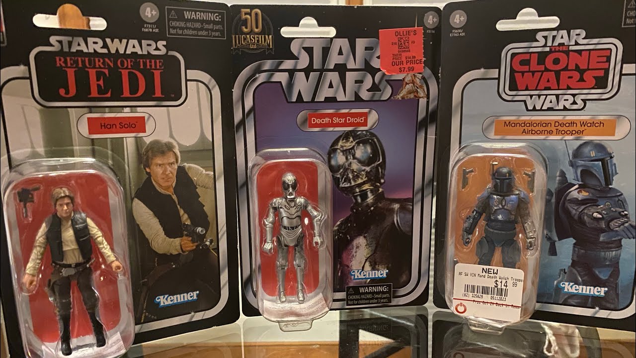 Star Wars vintage collection Han Solo, Imperial Droid and Airborne ...