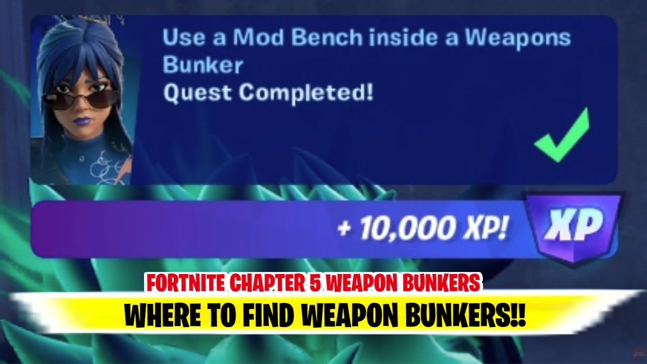 Where to Find WEAPON BUNKERS in Fortnite | Use a Mod Bench inside a ...