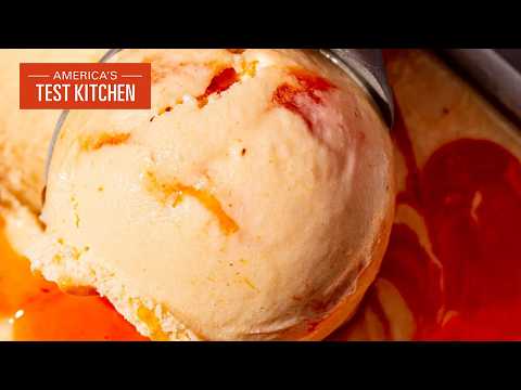 A Peach Ice Cream Recipe That Actually Tastes Like Peaches | America's Test Kitchen