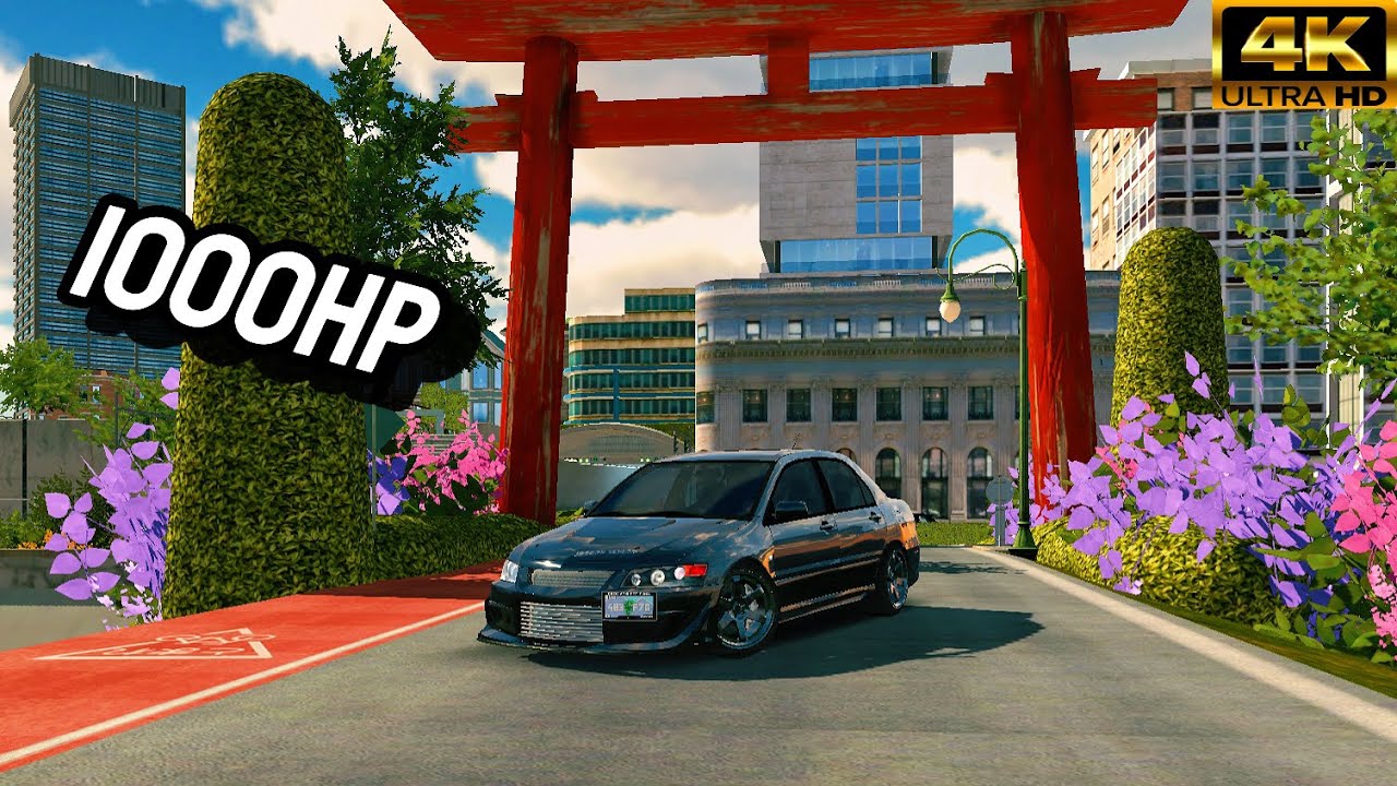 1000HP Mitsubishi evo 9 (4k)gameplay - YouTube