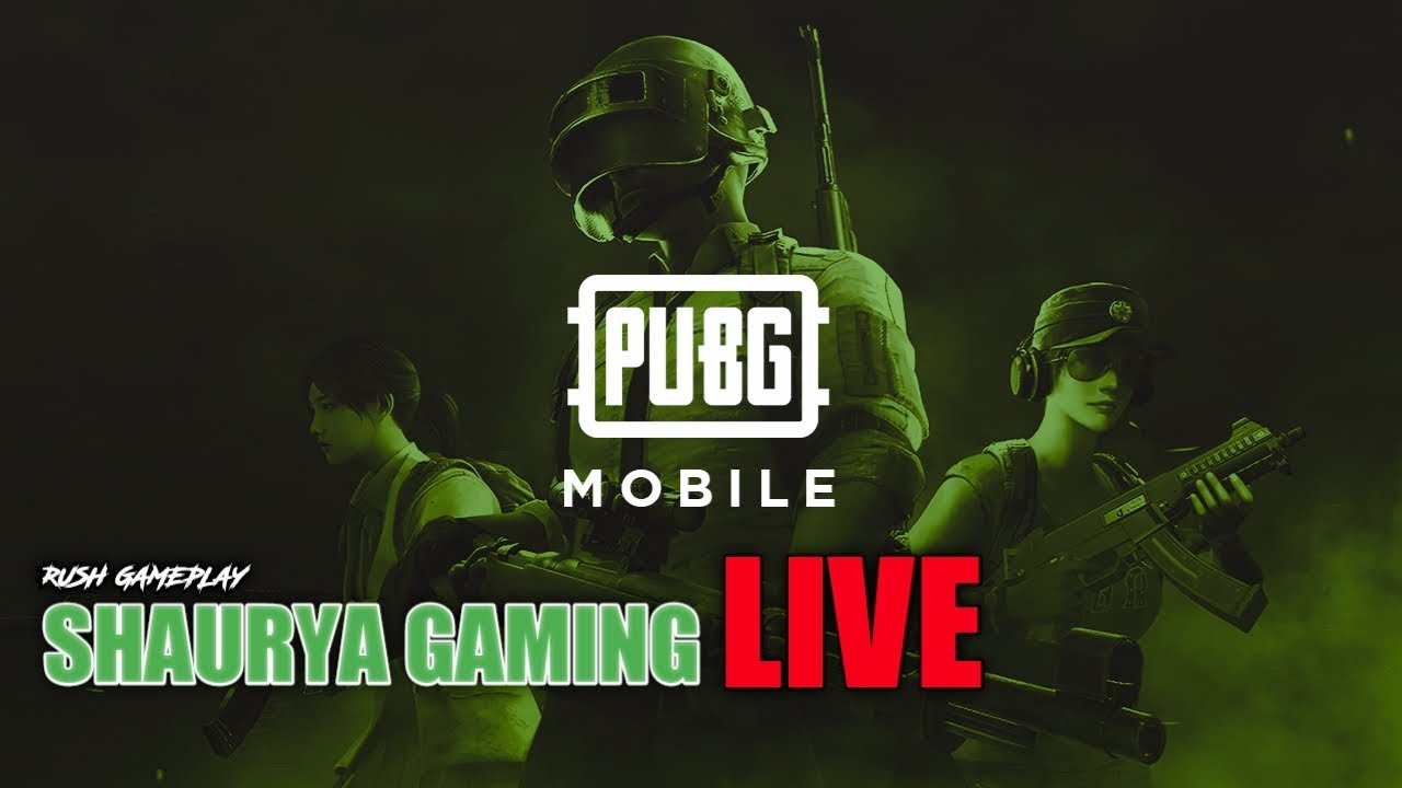 PUBG MOBILE RUSH GAME LIVE WITH SHAURYA GAMING Lets'play, Don't forget to like share and ...