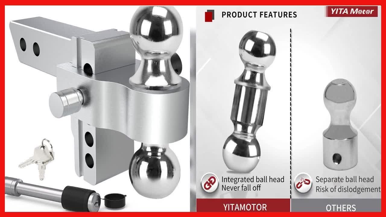 Great product - YITAMOTOR Adjustable Trailer Hitch, Fits 2-Inch ...