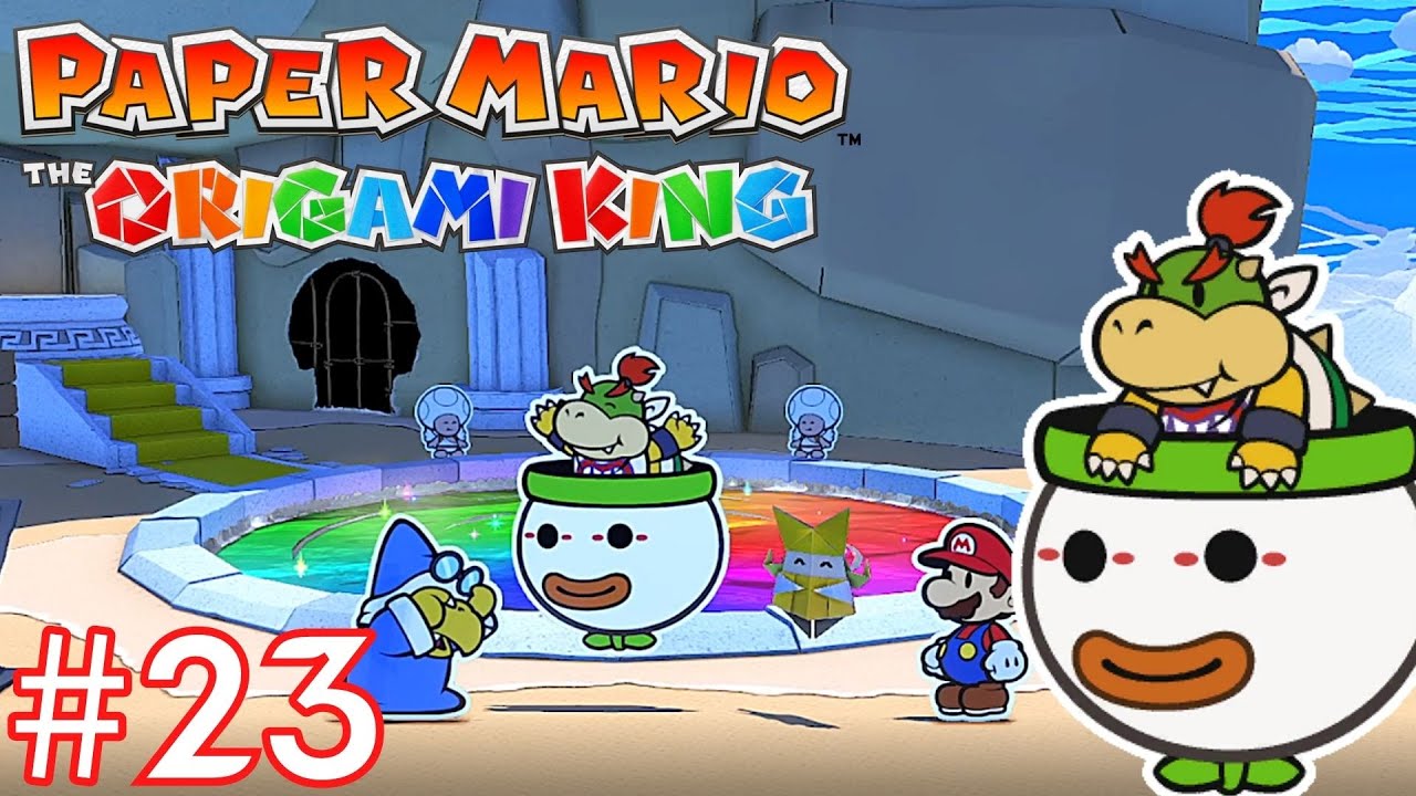 RESTORING BOWSER JR - Paper Mario: The Origami King Part 23 - YouTube