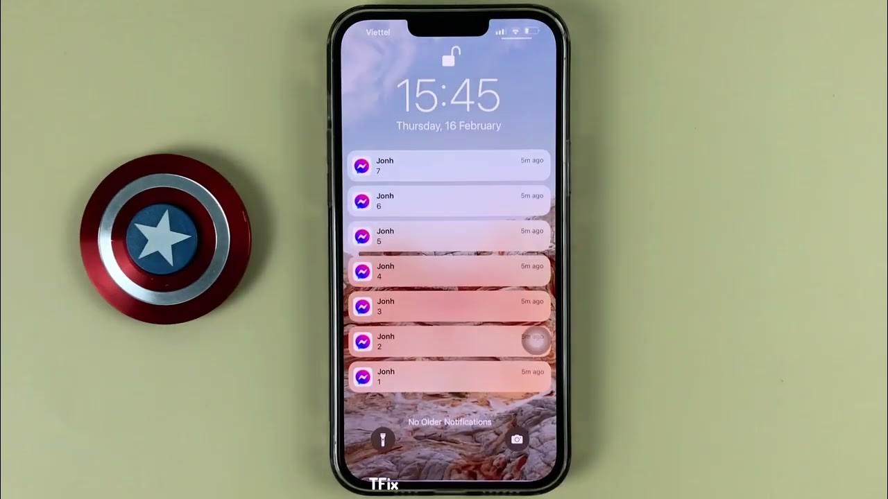 Group notifications, collapse notifications on the notification center on iPhone 13 Pro Max iOS ...
