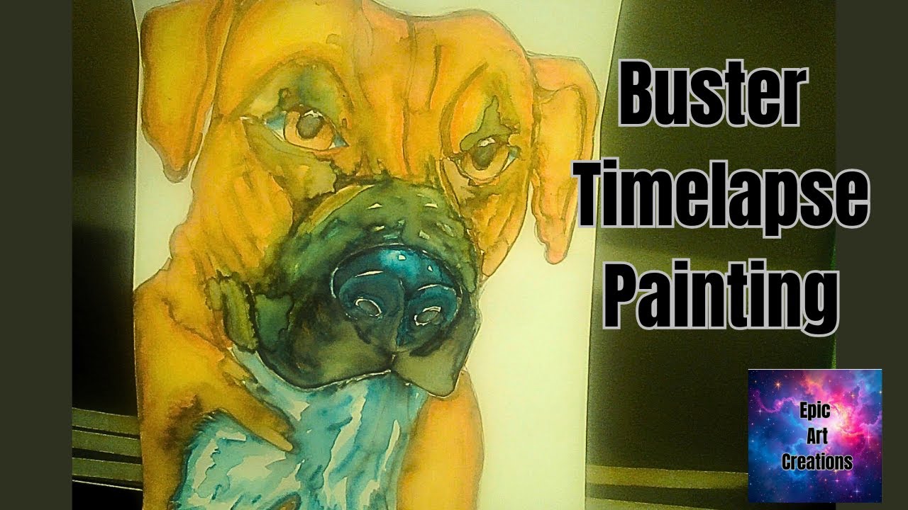 Buster Timelapse Painting (Warm Colors) - YouTube