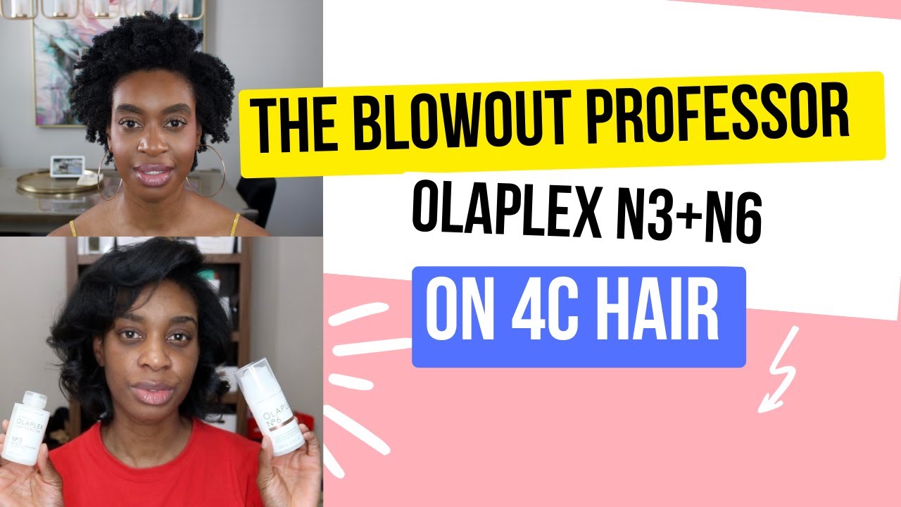 Following the Blowout Professor routine on 4c hair using Olaplex N3 and ...