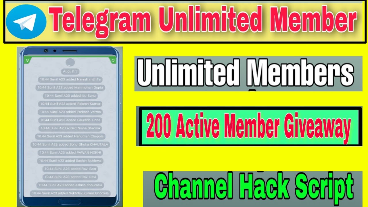 How to add Unlimited Member in Telegram Channel | Increase Telegram ...