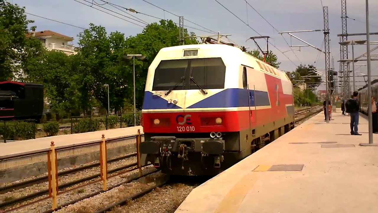 OSE-Greek railways Train 500. Trip Athens-Katerini (30/04/11) part 3 ...