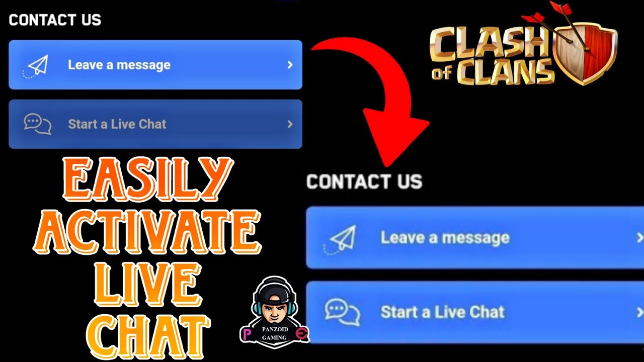 enable your live chat and talk with coc supporters|@ClashOfClans#coc ...