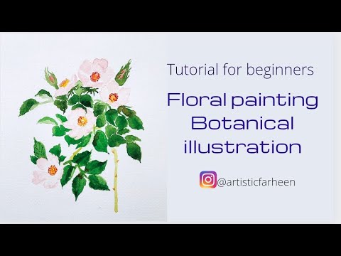Floral Painting || Botanical Illustration || Flower Painting ...