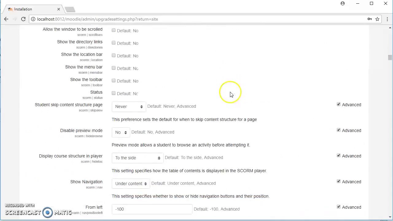 Moodle Admin Account Configuration - YouTube