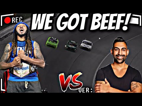 OH WE GOT BEEF At Chicagoland NASCAR iRacing B fixed Official - YouTube