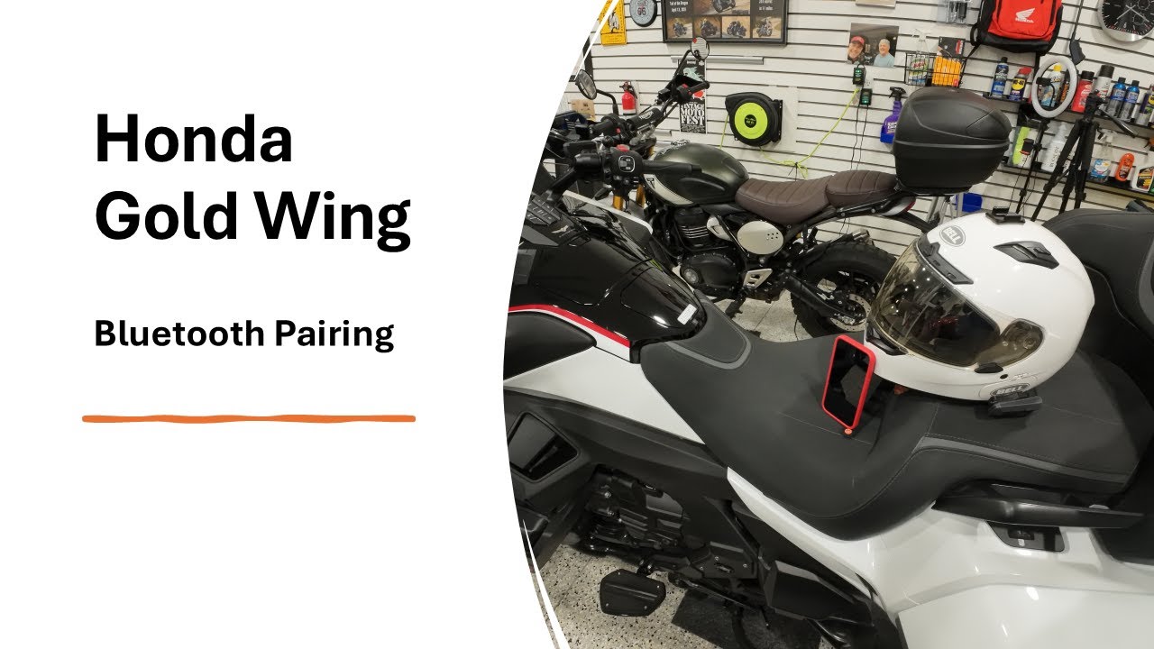 Honda Gold Wing-6th Generation- Bluetooth Pairing - YouTube