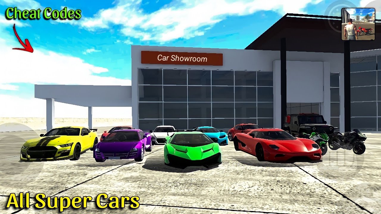 All Super Cars Cheat Codes in Indian Bikes Driving 3D | #09 - YouTube