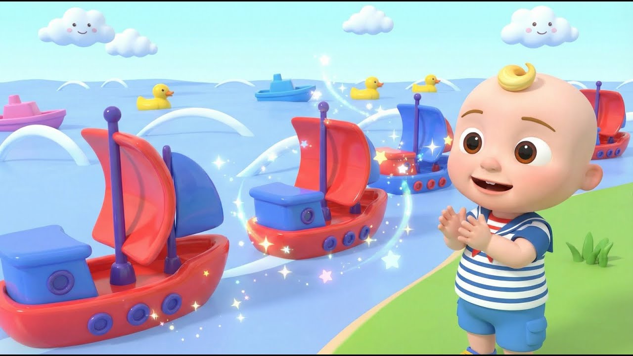 Ten Little Ships Sailing the Sea | Counting Kids Song for Toddlers ...